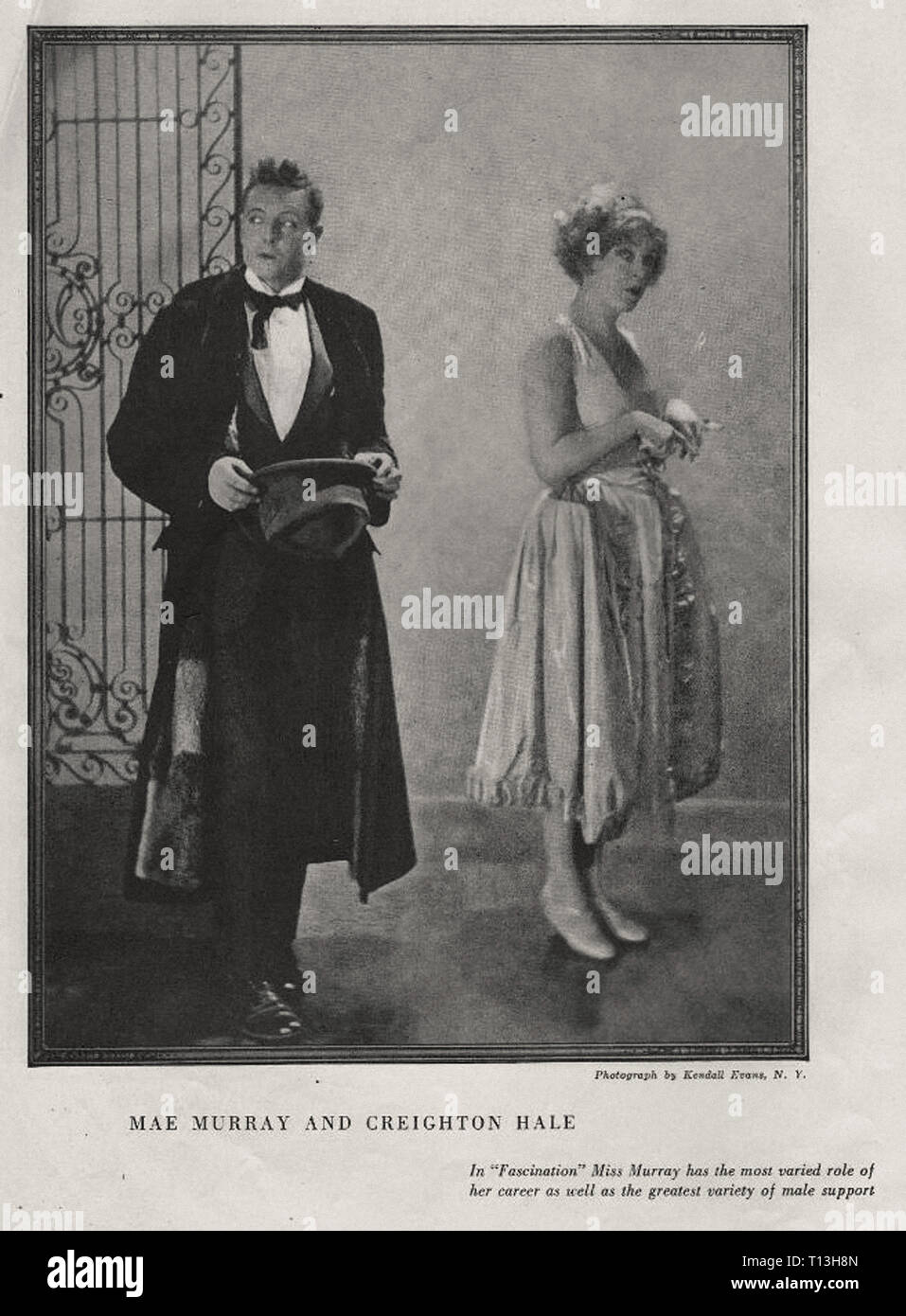Promotional photography of Mae Murray & Creighton Hale In 'fascination ...