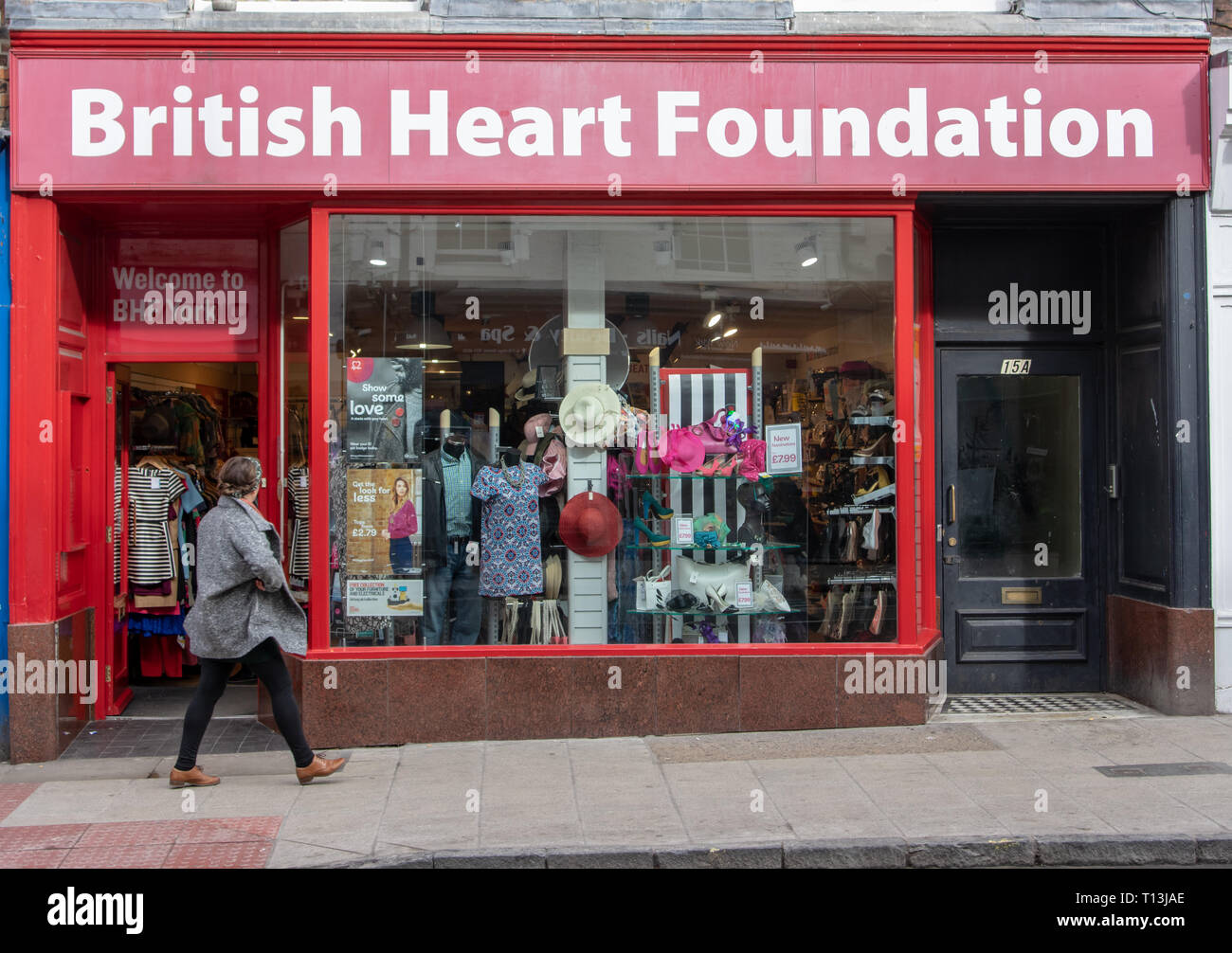 High street frontage banks and shops Stock Photo - Alamy