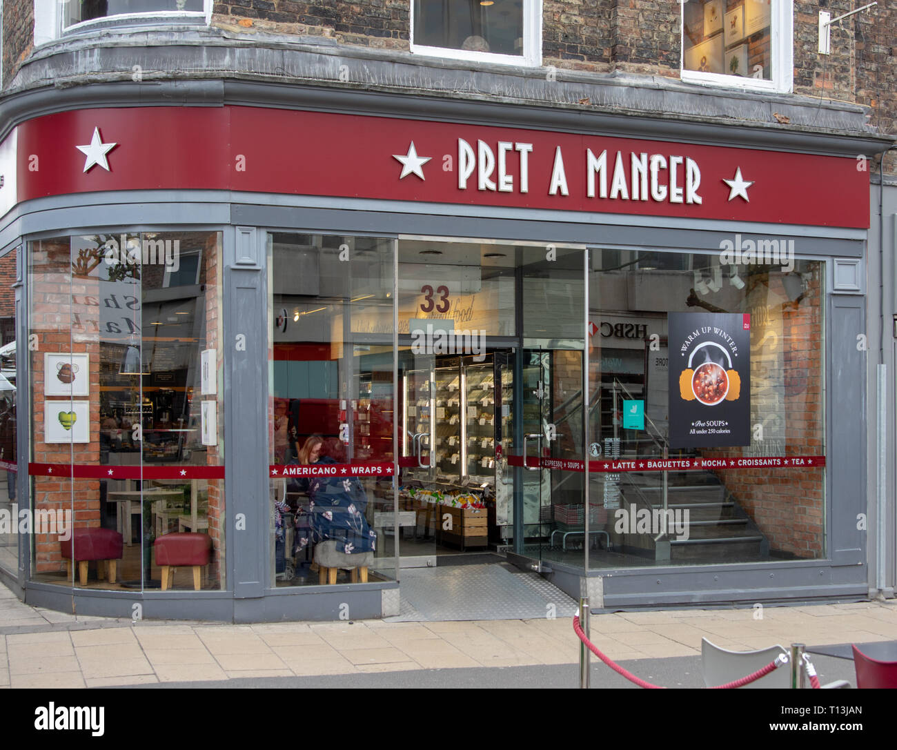 High street frontage banks and shops Stock Photo - Alamy