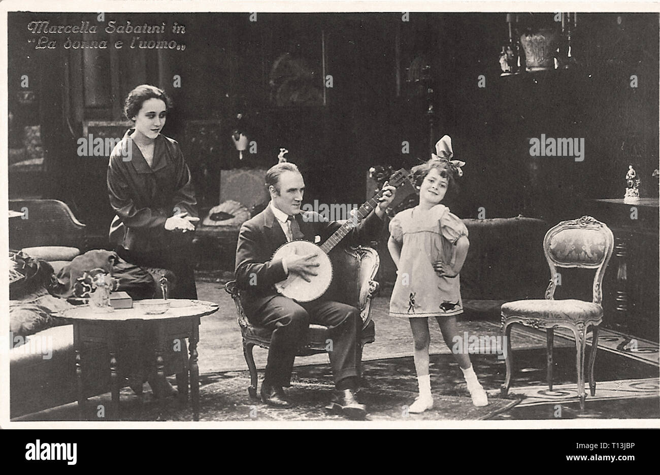 Promotional photography of Marcella Sabbatini and Milton Rosmer in La ...
