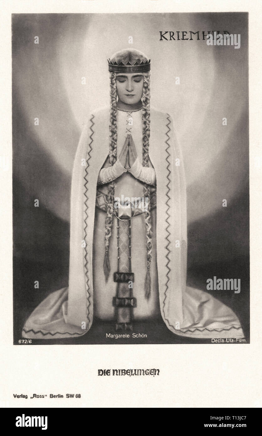 Promotional photography of Margarete Schön in Die Nibelungen Siegfried ...