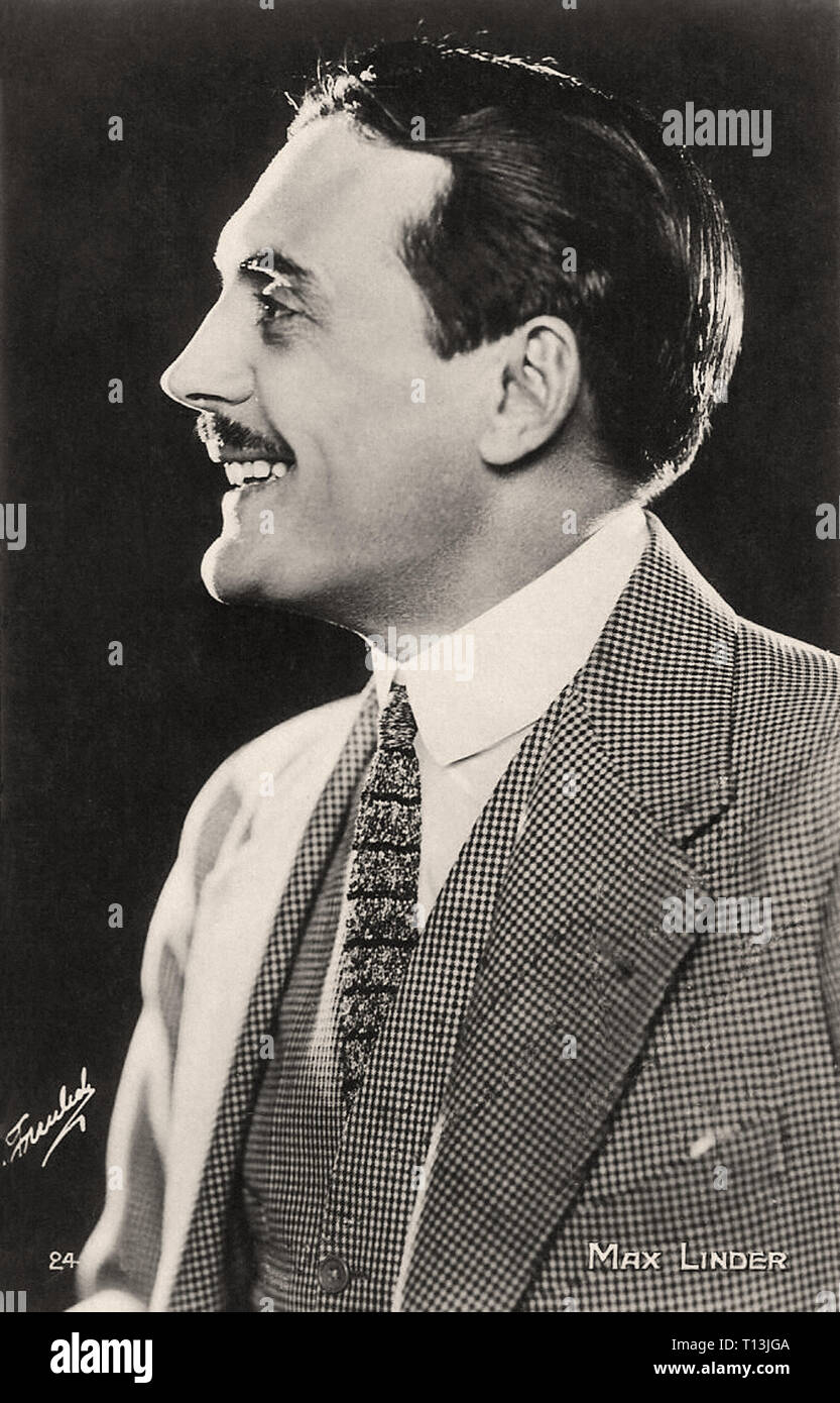 Promotional photography of Max Linder - Silent movie era Stock Photo ...
