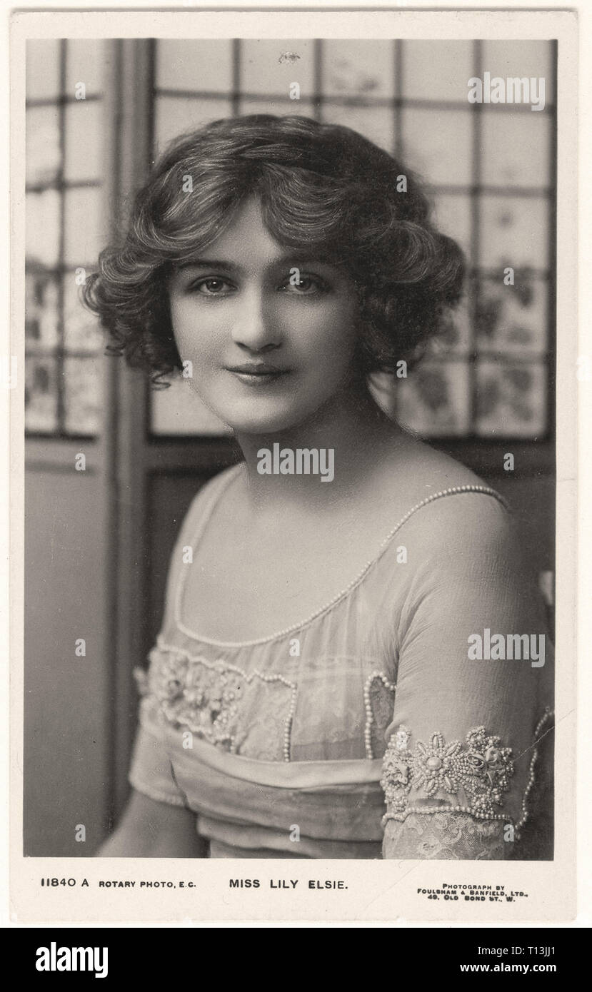 Promotional photography of Miss Lily Elsie- Rotary Photographic Series ...