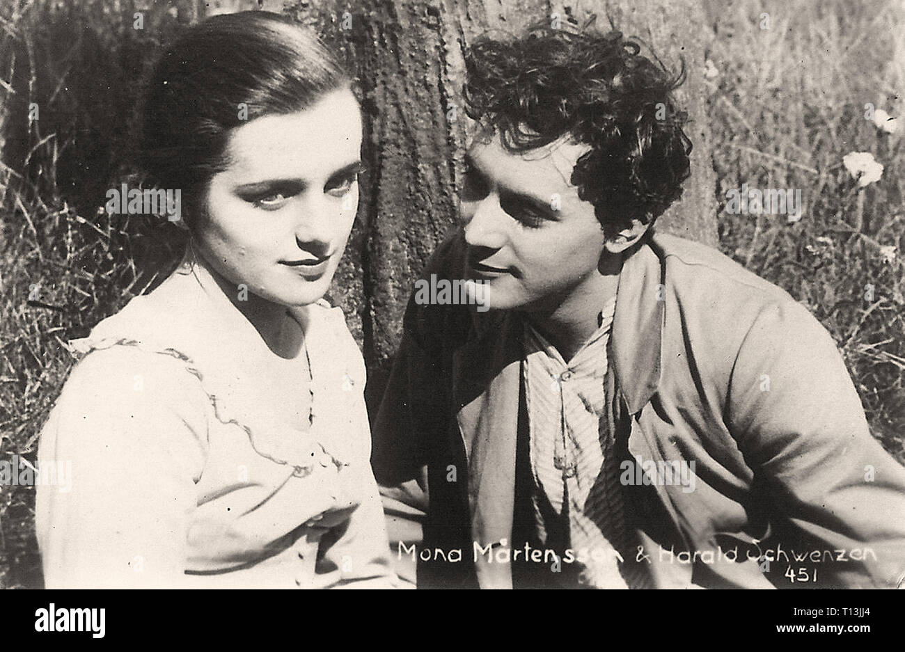 Promotional photography of Mona Martenson and Harald Schwenzen - Silent ...