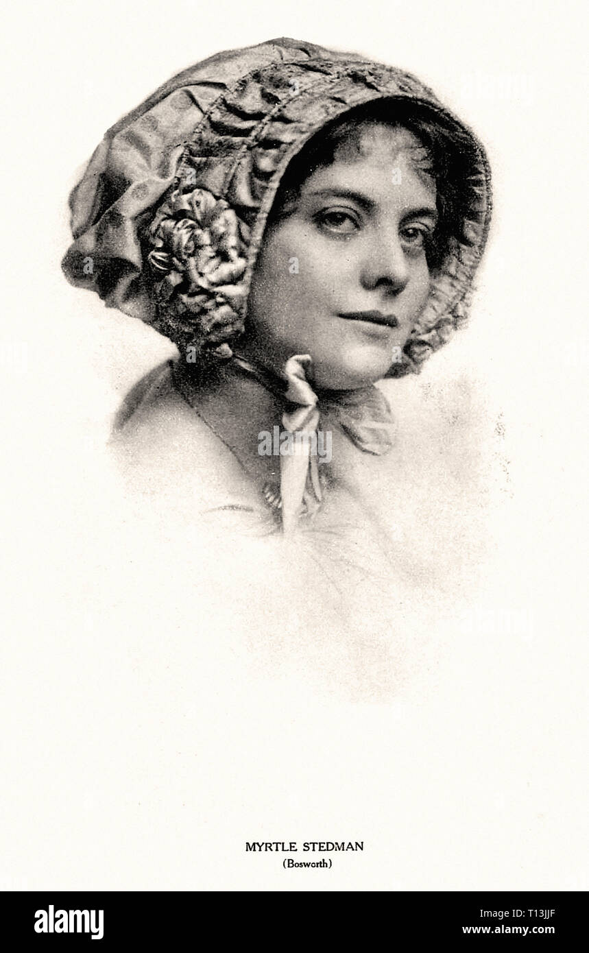 Promotional photography of Myrtle Steadman 1914 - Silent movie era ...