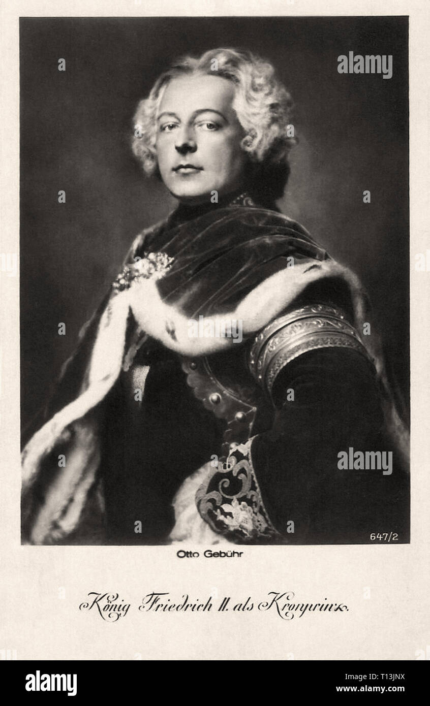 Promotional photography of Otto Gebüchr in Fridericus Rex (1922-1923 ...