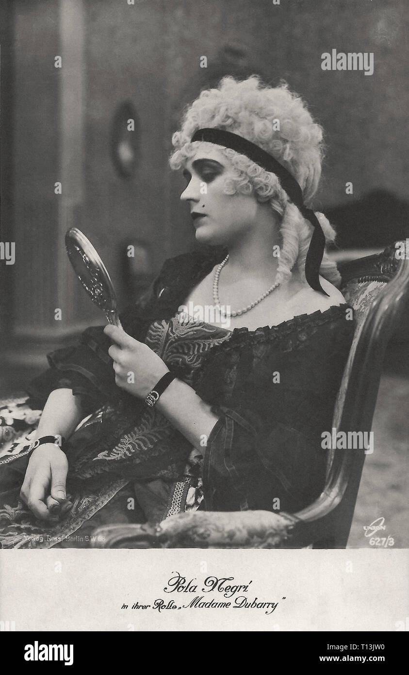 Promotional photography of Pola Negri in Madame Dubarry (1919) - Silent ...