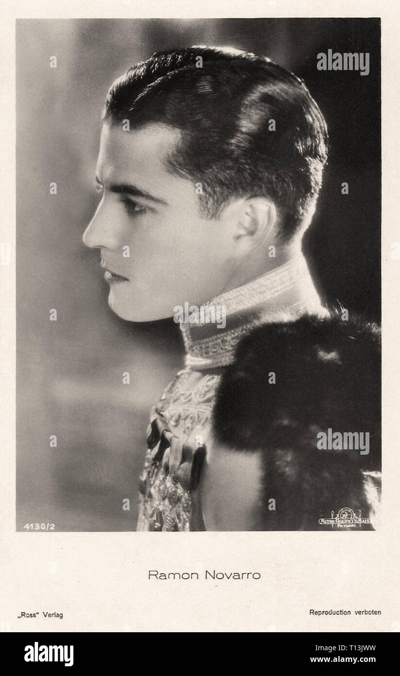 Promotional photography of Ramon Novarro - Silent movie era Stock Photo ...