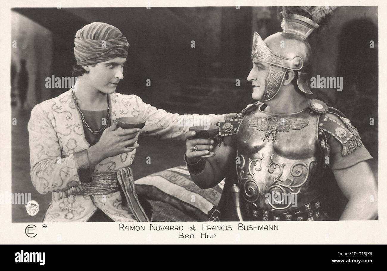 Promotional photography of Ramon Novarro and Francis X. Bushman in Ben ...