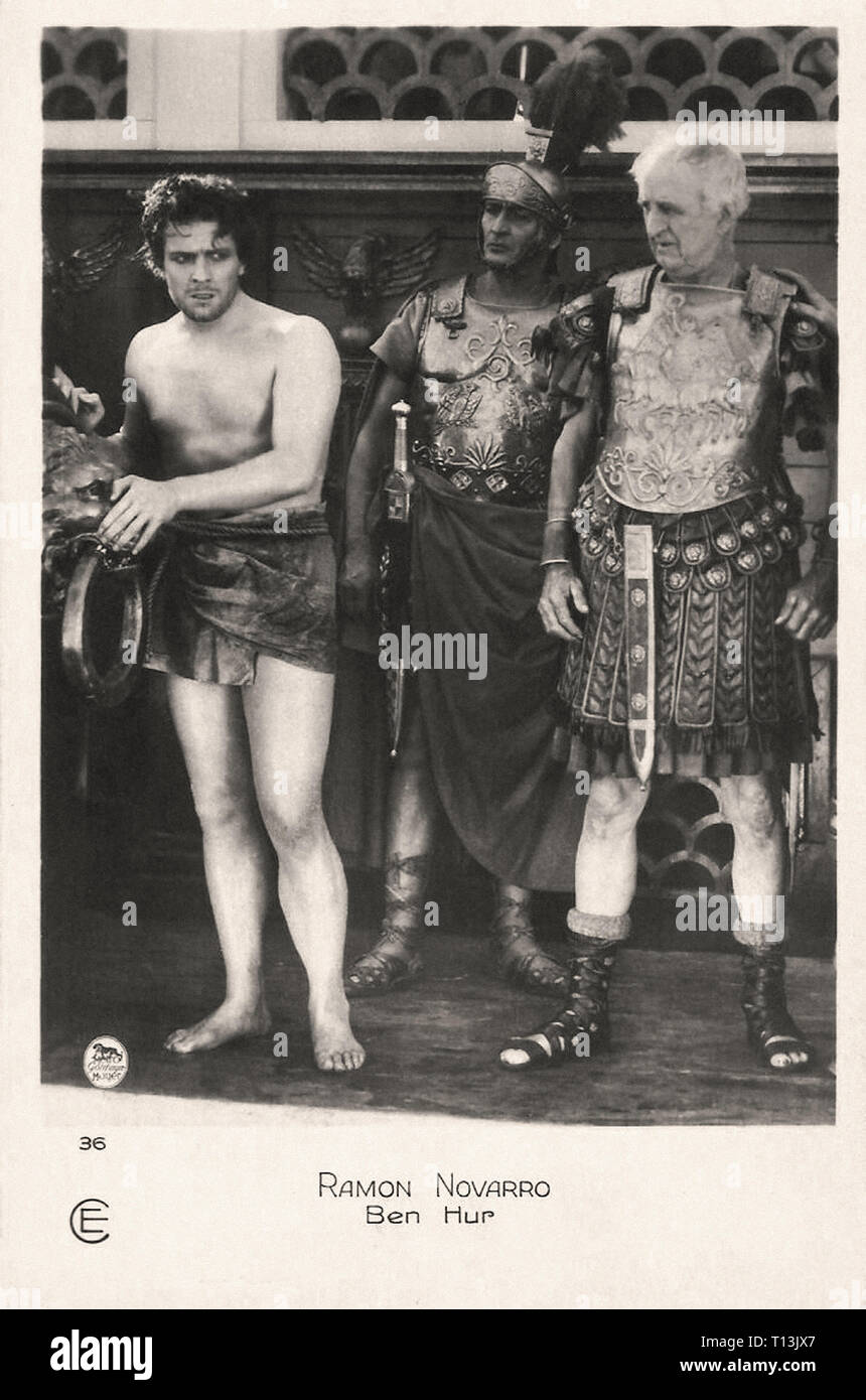 Promotional photography of Ramon Novarro and Frank Currier in Ben-Hur a ...