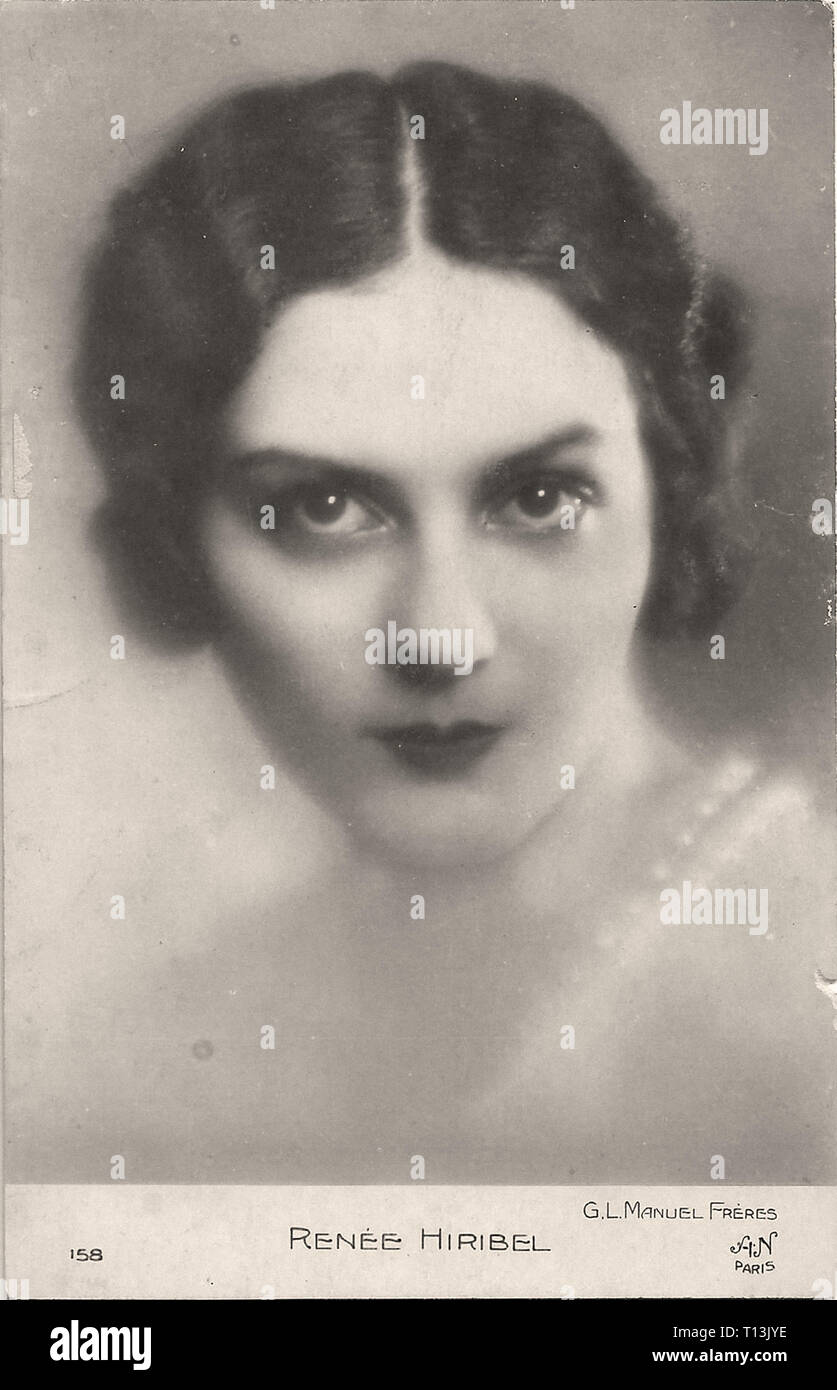 Promotional photography of Renée Heribel - Silent movie era Stock Photo ...