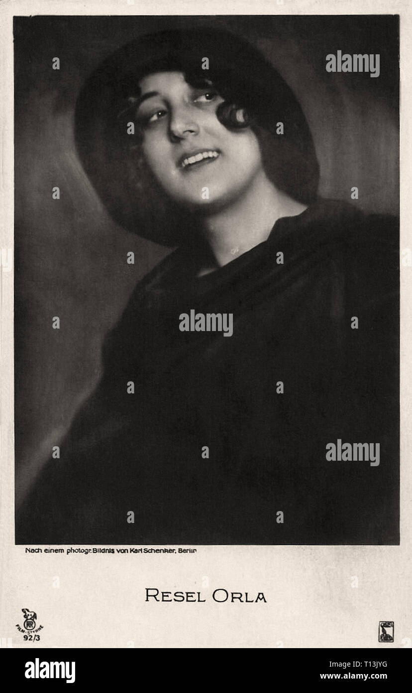 Promotional photography of Ressel Orla - Silent movie era Stock Photo ...