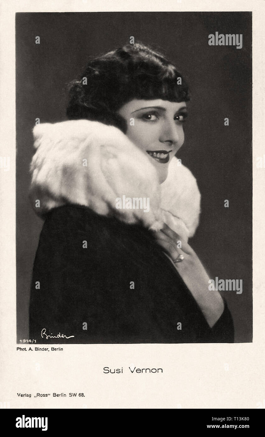 Promotional photography of Suzy Vernon - Silent movie era Stock Photo ...