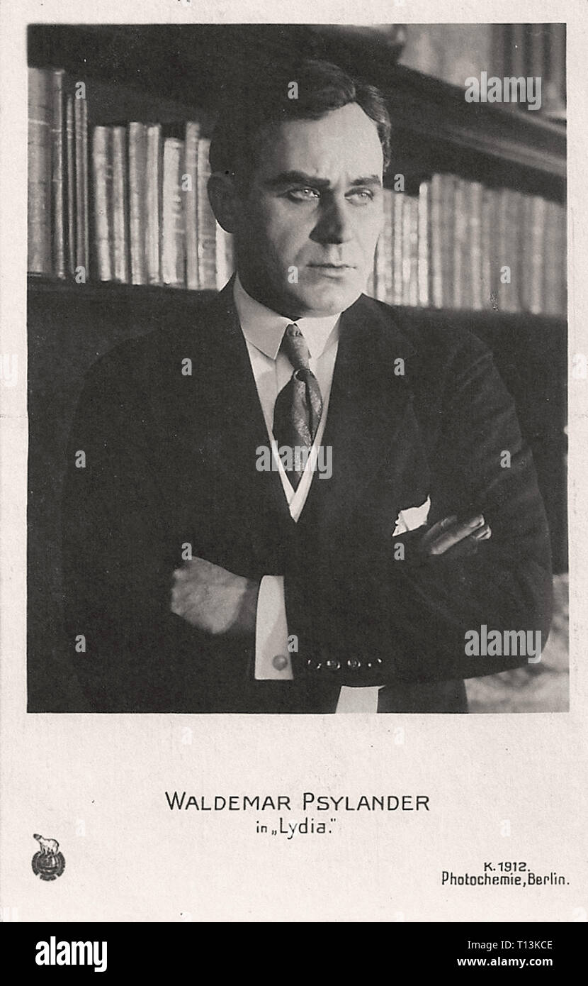 Promotional photography of Valdemar Psilander in Lydia - Silent movie ...