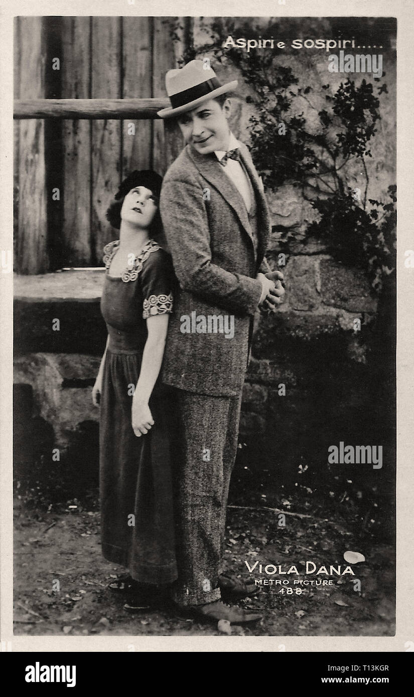 Promotional photography of Viola Dana and Monte Blue in Revelation ...