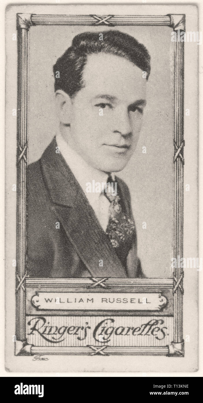 Promotional photography of William Russell- Cinema Stars Cigarette Card ...