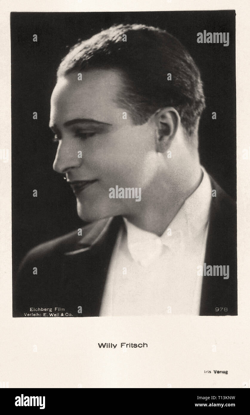 Promotional photography of Willy Fritsch - Silent movie era Stock Photo - Alamy