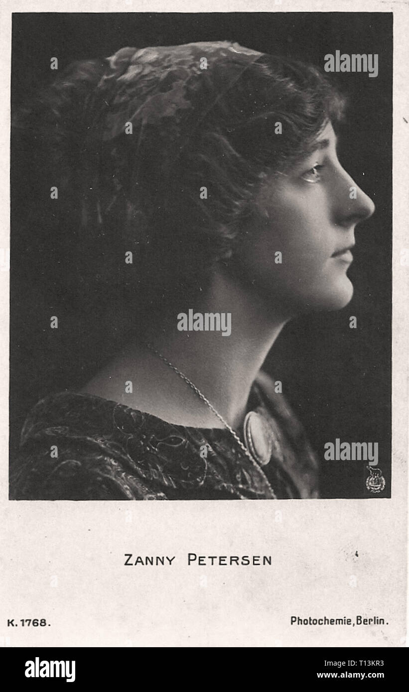 Promotional photography of Zanny Petersen - Silent movie era Stock ...