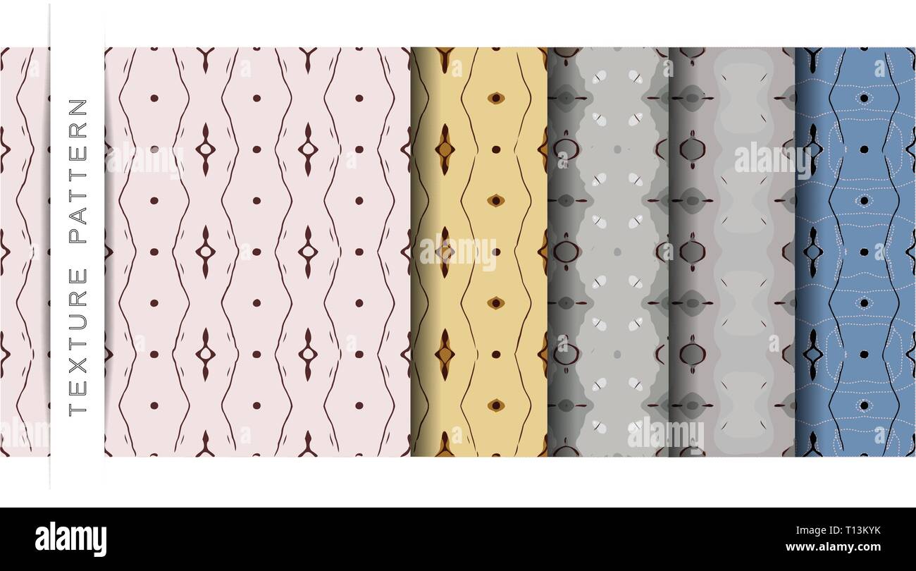 Set of Beautiful Vector Illustration Abstract Pattern of Wallpaper ...