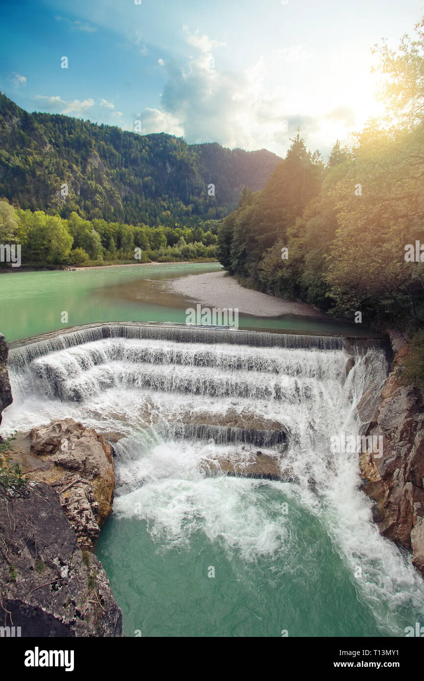Beautiful waterfalls in the Bavarian Forest-Germany Stock Photo - Alamy