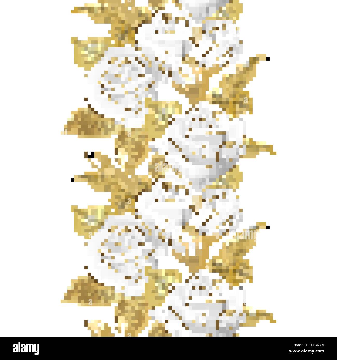 Vector Flower Border. Realistic rose, 3d illustration Stock Vector ...