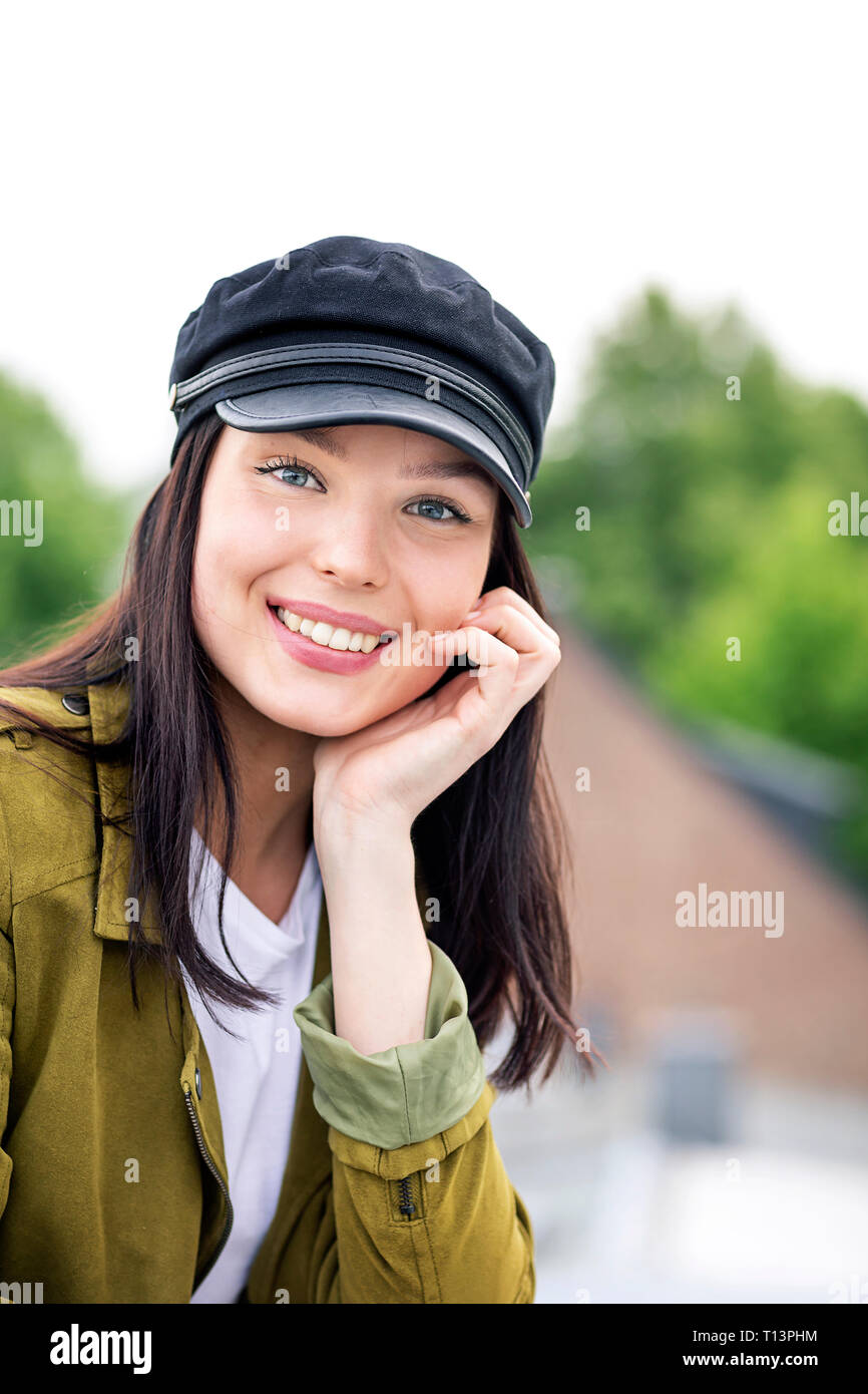 Cap smiling hi-res stock photography and images - Alamy