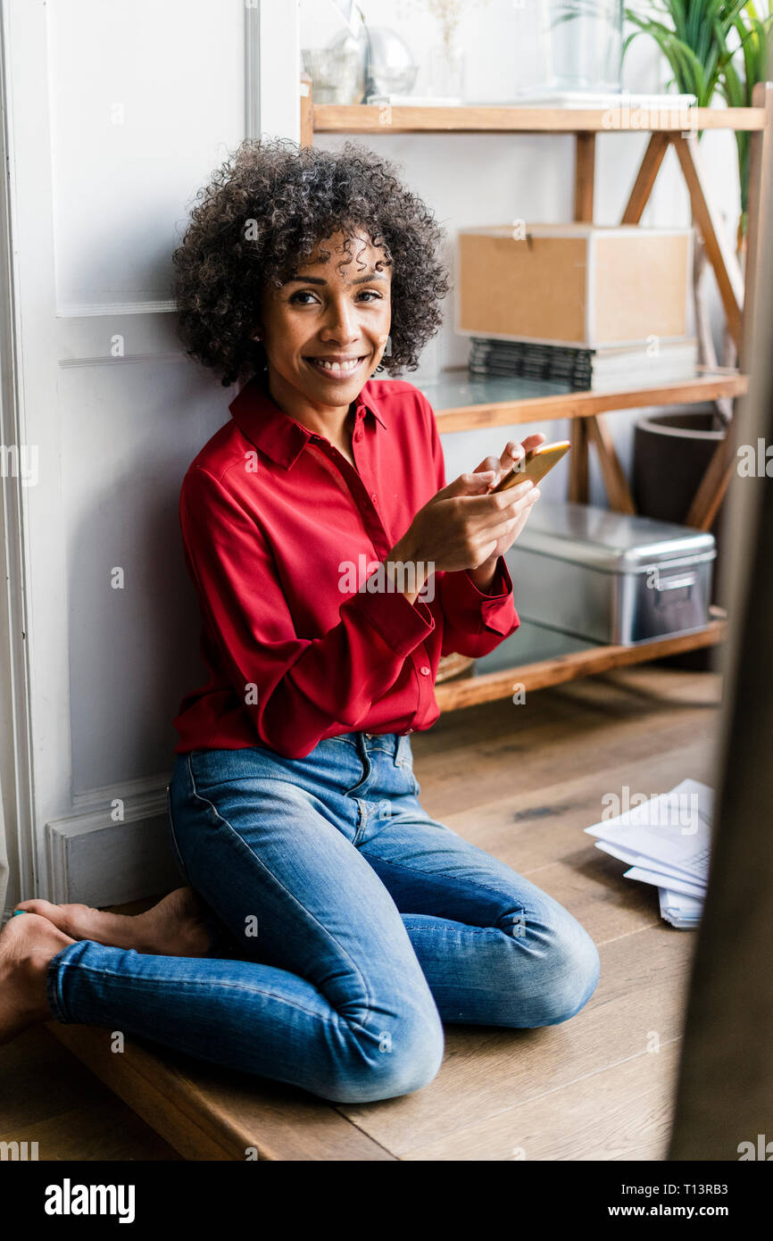 Three friends at home, living together Stock Photo - Alamy