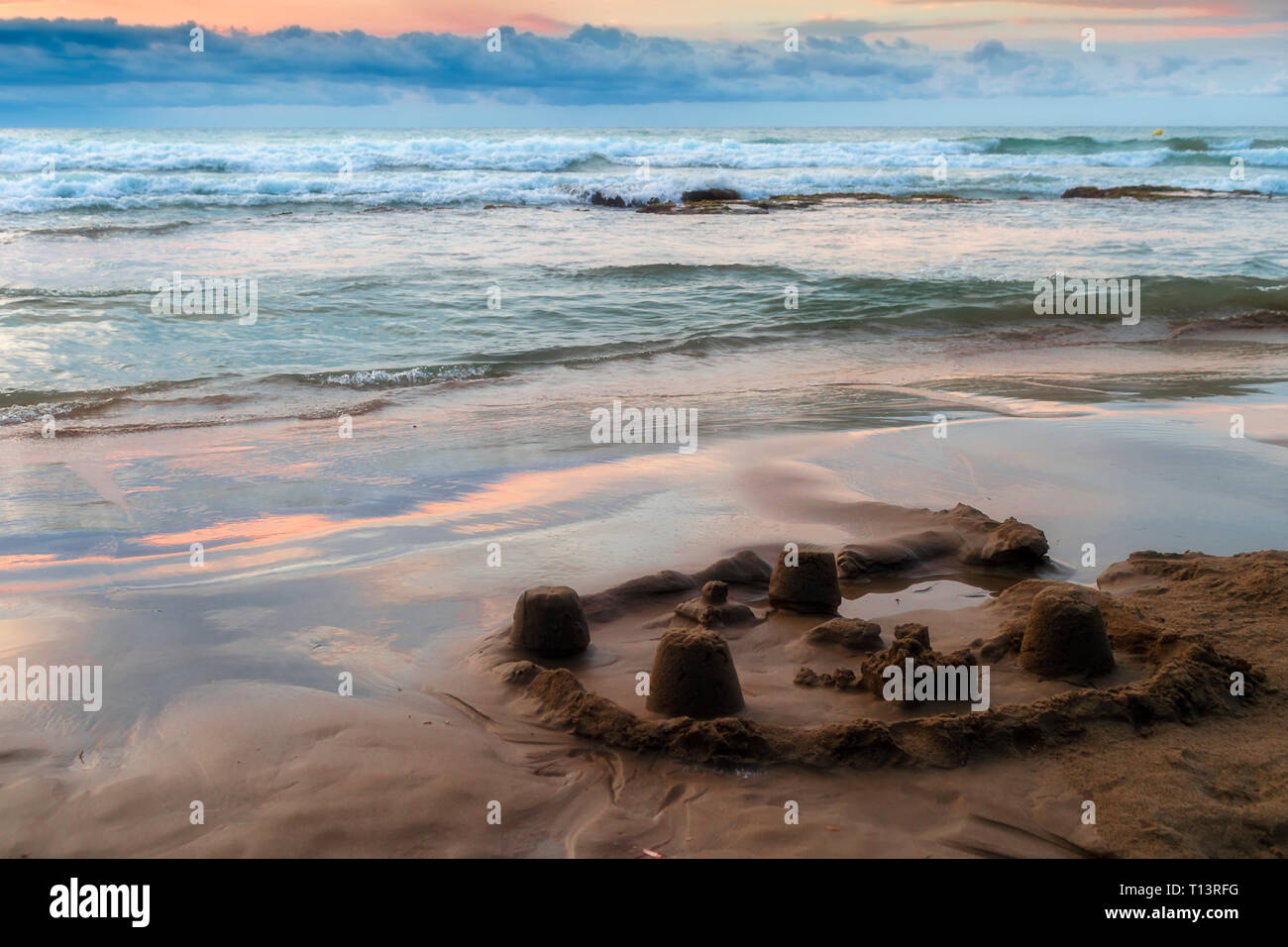 Sand castle in Spain Stock Photo - Alamy