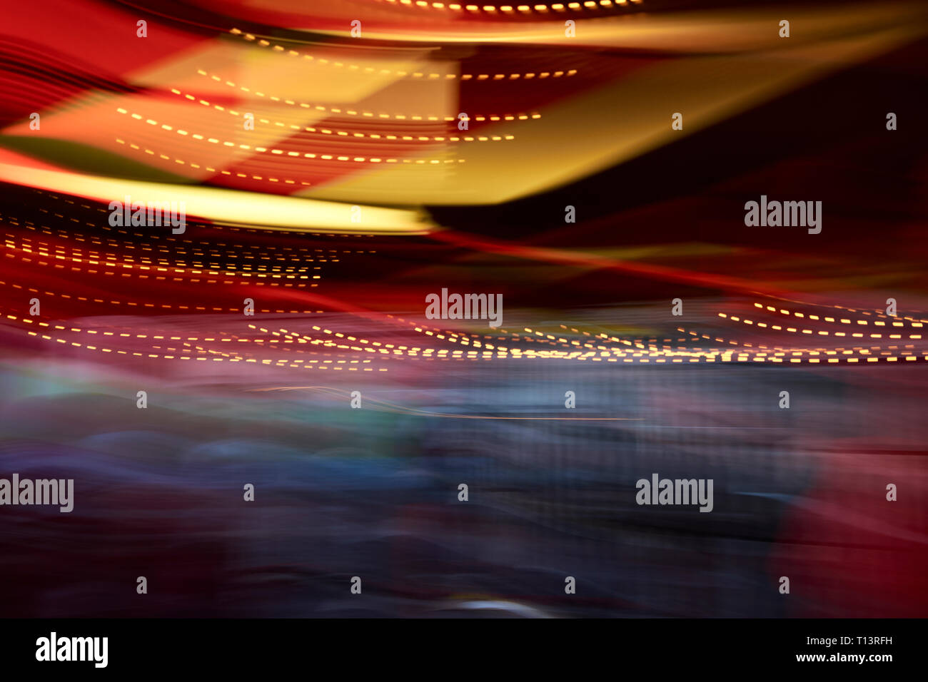 Colorful lights in movement, long exposure Stock Photo - Alamy