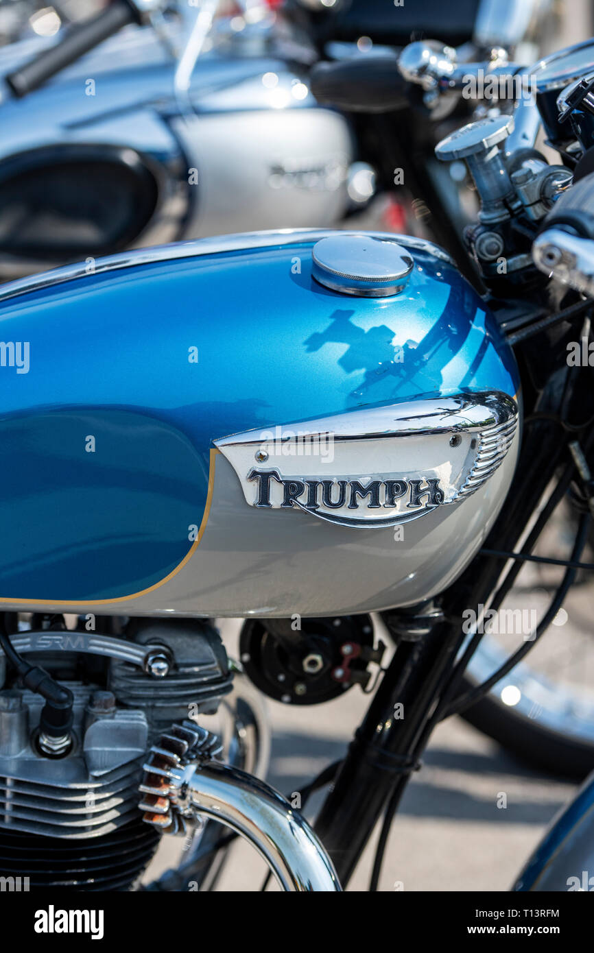 1967 Triumph motorcycle. Classic british motorcycle Stock Photo - Alamy