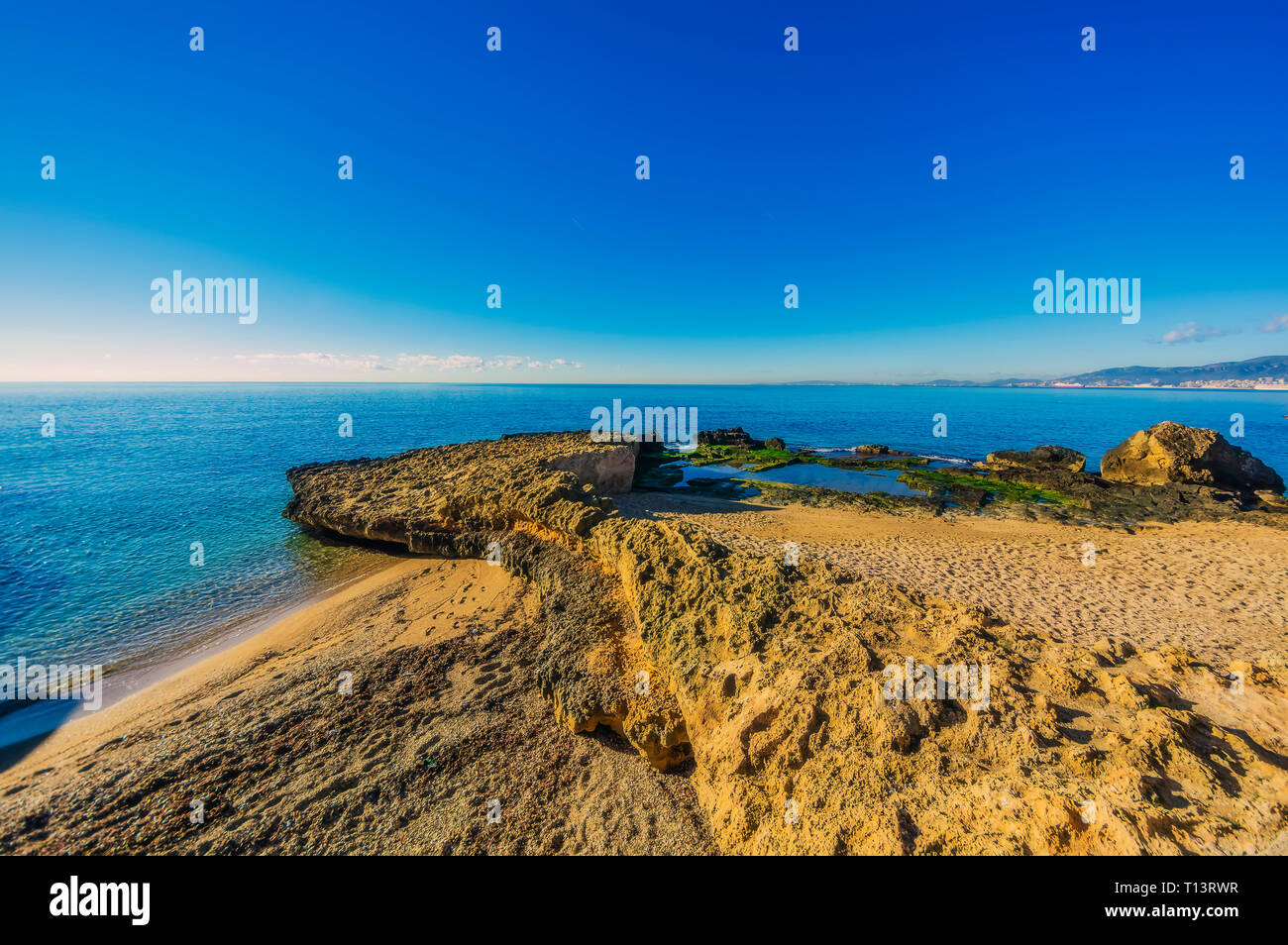 Spain, Mallorca, beach near Portixol Stock Photo - Alamy