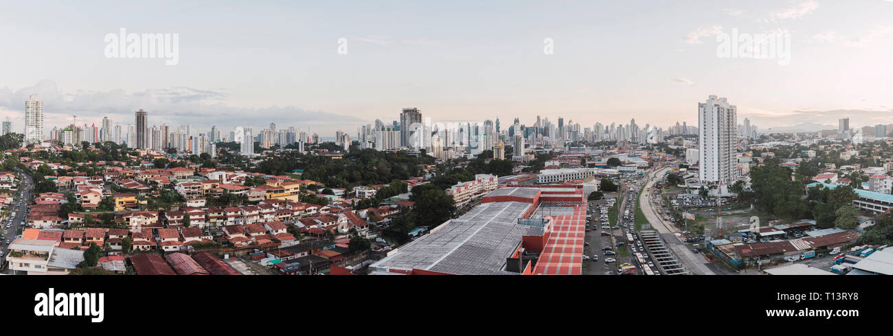 Panama, Panama City, panoramic city view Stock Photo - Alamy
