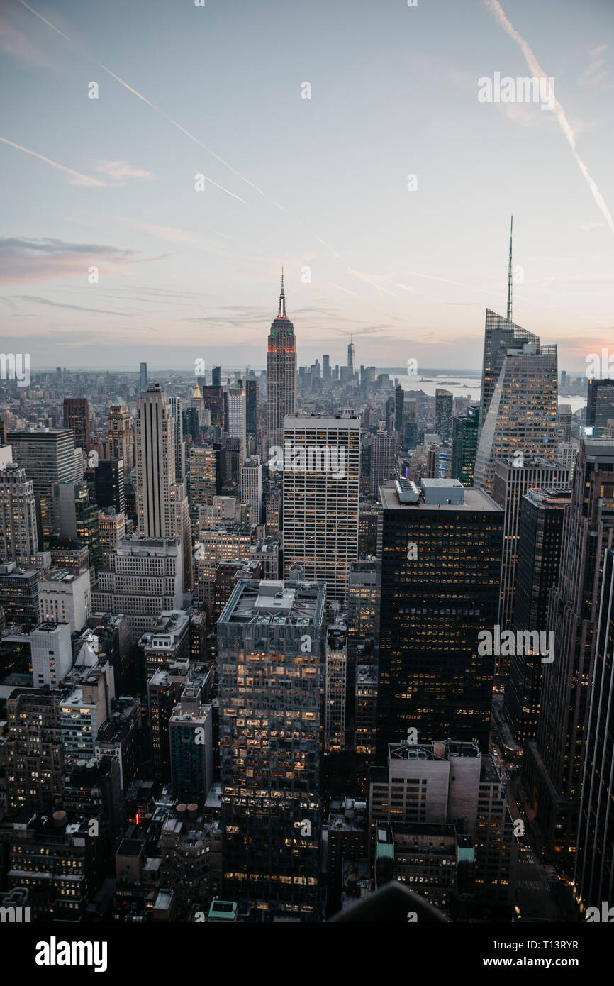 USA, New York, New York City in the morning light Stock Photo - Alamy