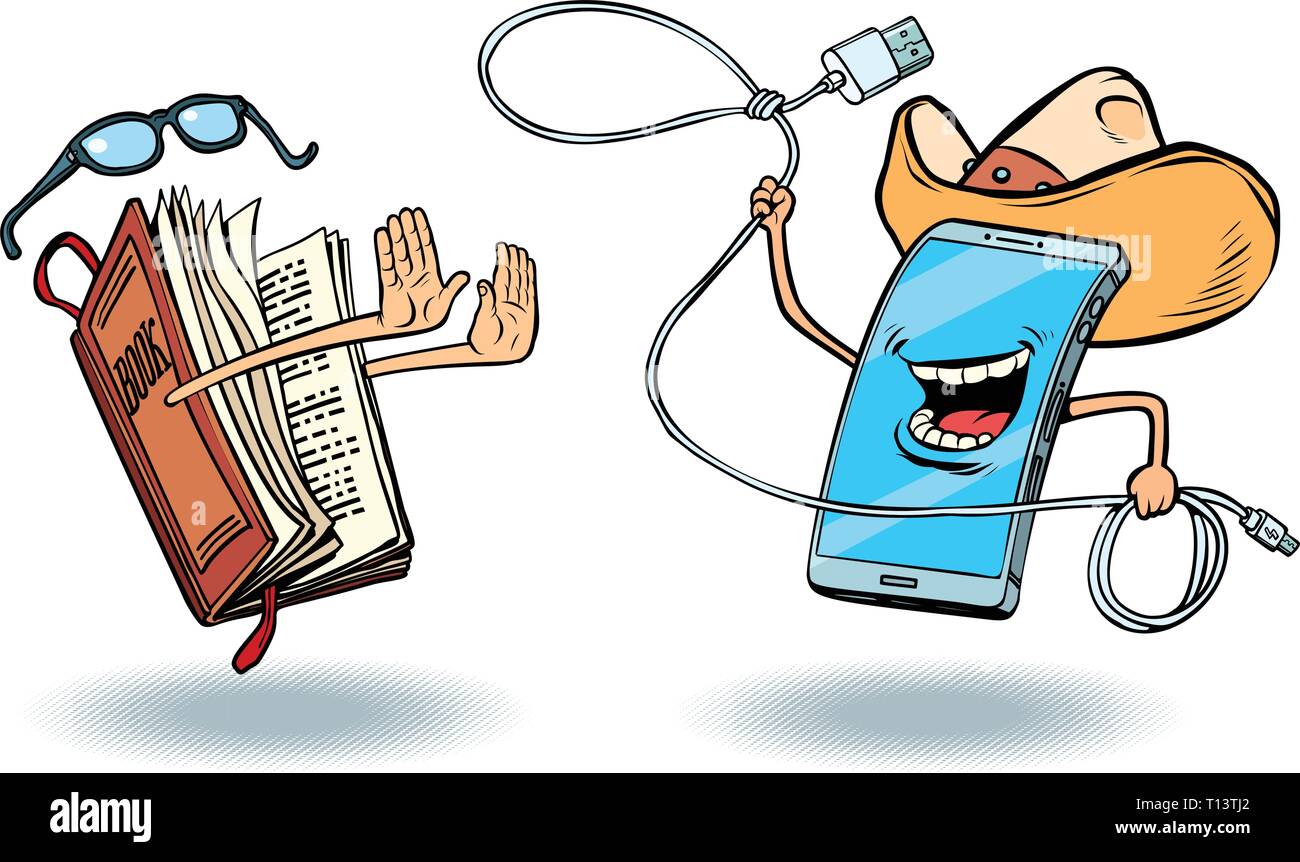 Smartphone versus books. Literature and love of reading and modern ...