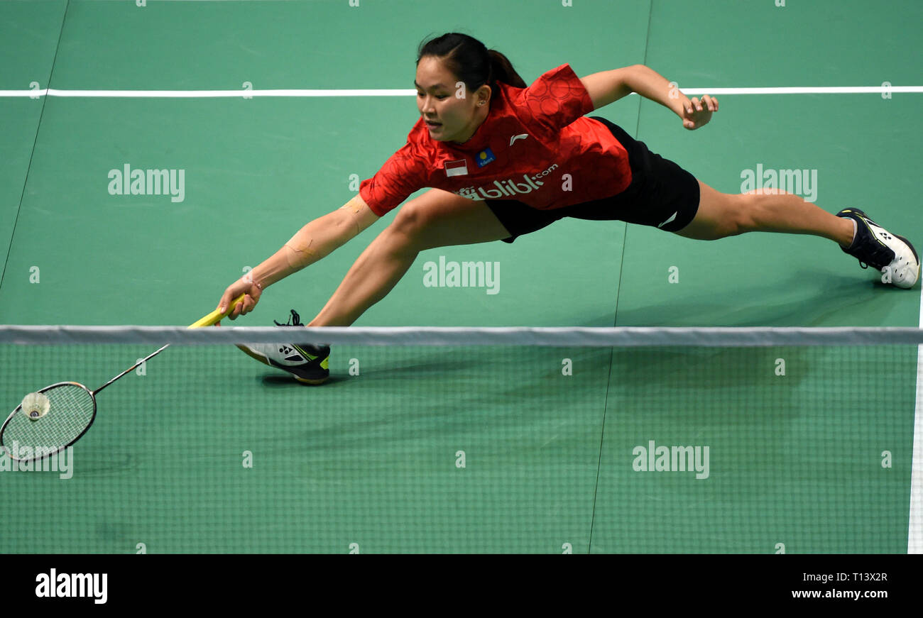 Hong Kong, China. 23rd Mar, 2019. Ruselli Hartawan of Indonesia ...