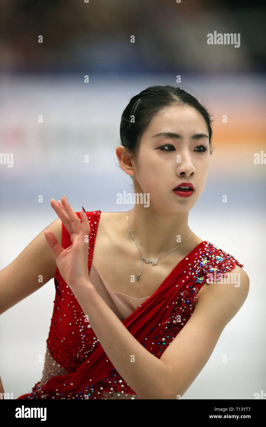 Saitama, Japan. 22nd Mar, 2019. Hongyi Chen (CHN) Figure Skating : ISU ...