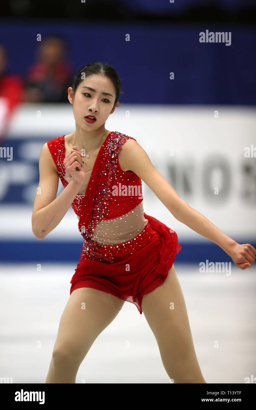 Saitama, Japan. 22nd Mar, 2019. Hongyi Chen (CHN) Figure Skating : ISU ...