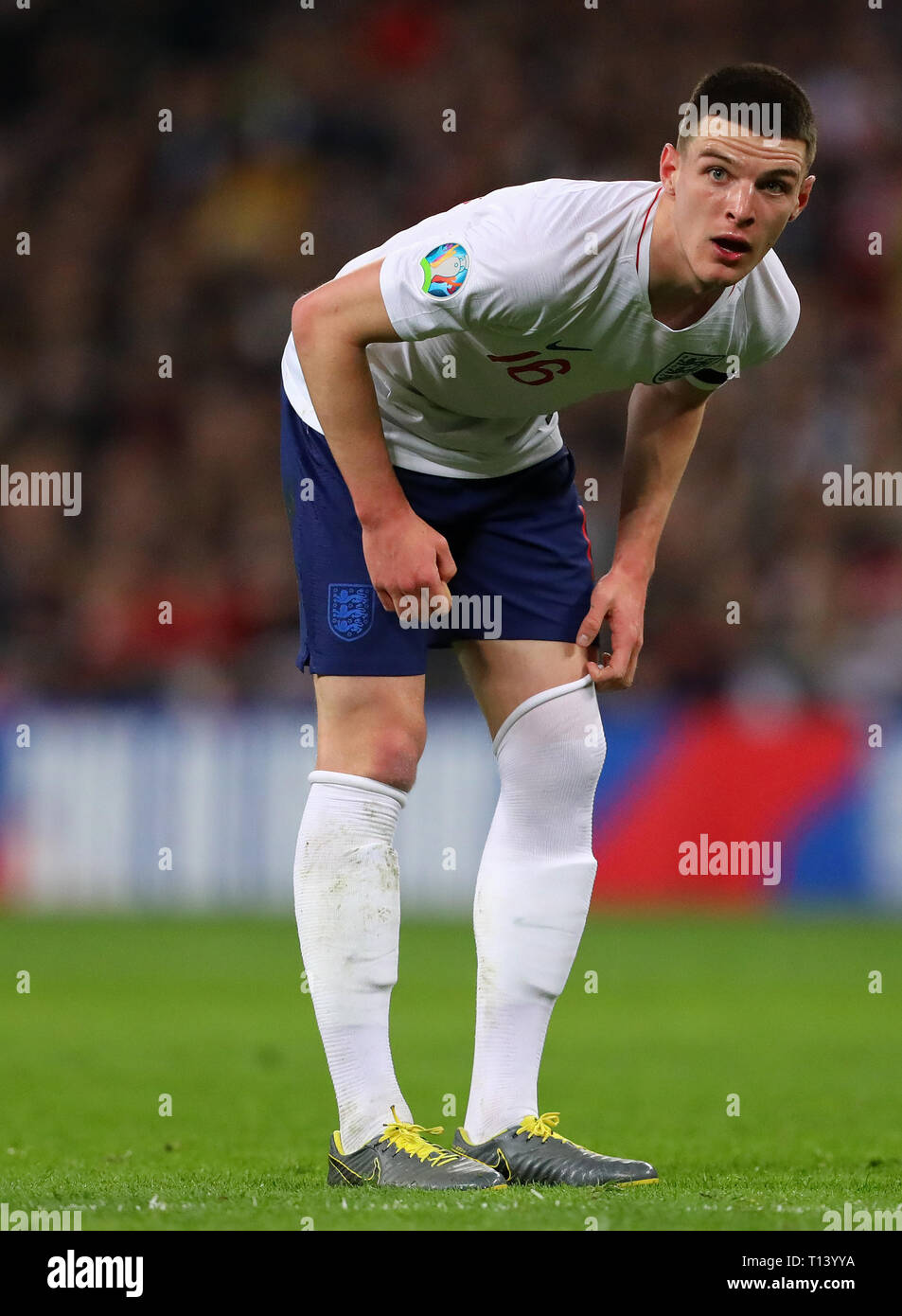 London, UK. 22nd Mar, 2019. Declan Rice of England - England v Czech ...