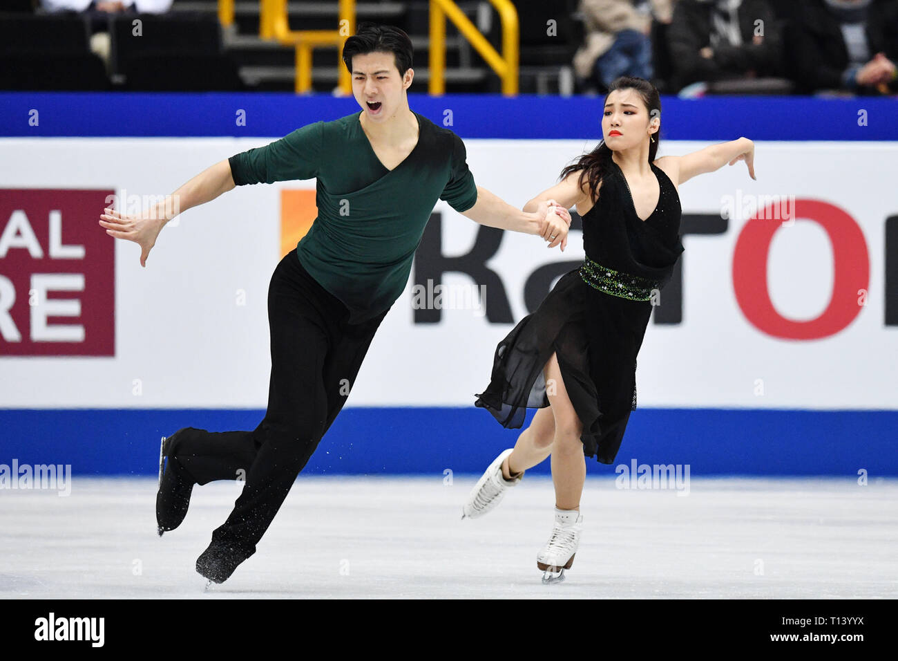 Saitama, Japan. Credit: MATSUO. 23rd Mar, 2019. Shiyue Wang & Xinyu Liu ...
