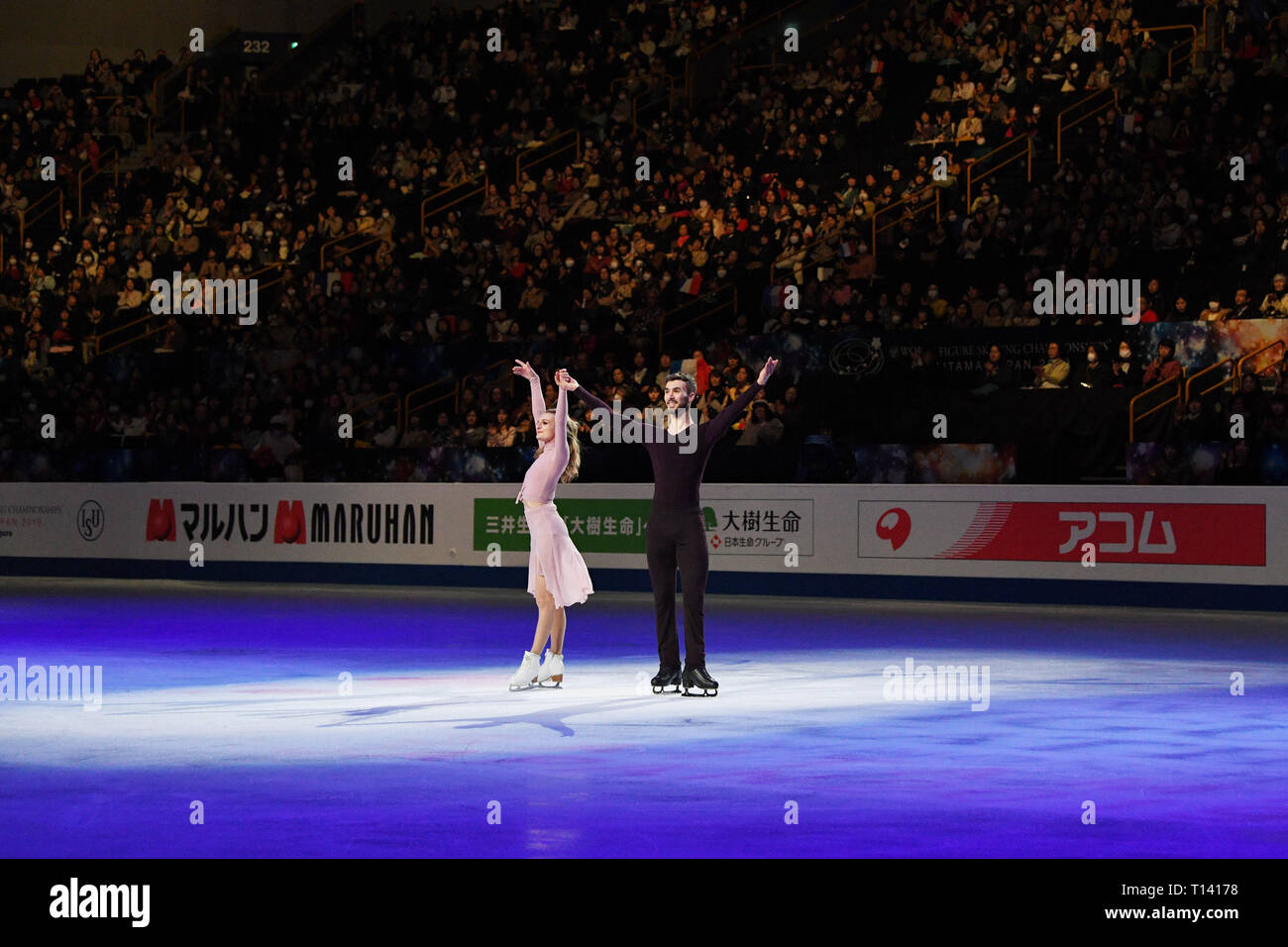 Saitama, Japan. 23rd Mar, 2019. Gabriella Papadakis & Guillaume Cizeron ...