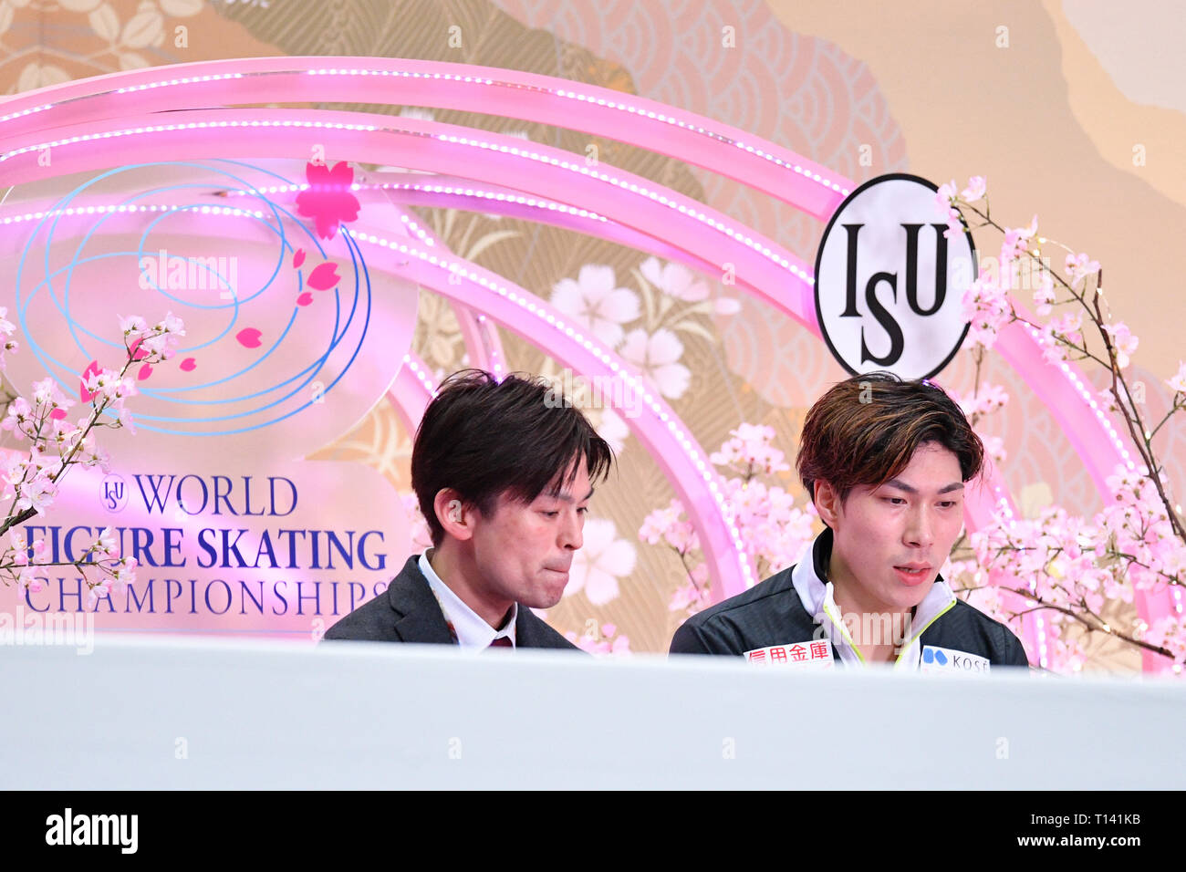 Saitama, Japan. Credit: MATSUO. 23rd Mar, 2019. (L-R) Yusuke Hayashi, Keiji Tanaka (JPN) Figure ...