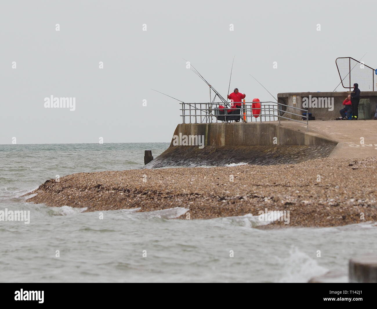 Sheerness, Kent, UK. 23rd March, 2019. UK Weather: a flood alert was ...