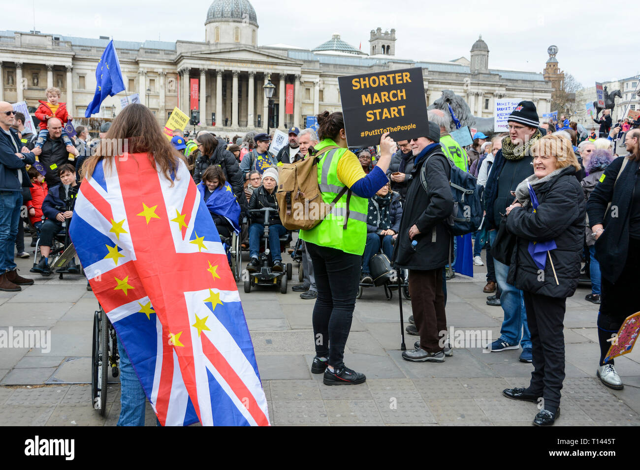 March trafalgar square hi-res stock photography and images - Alamy