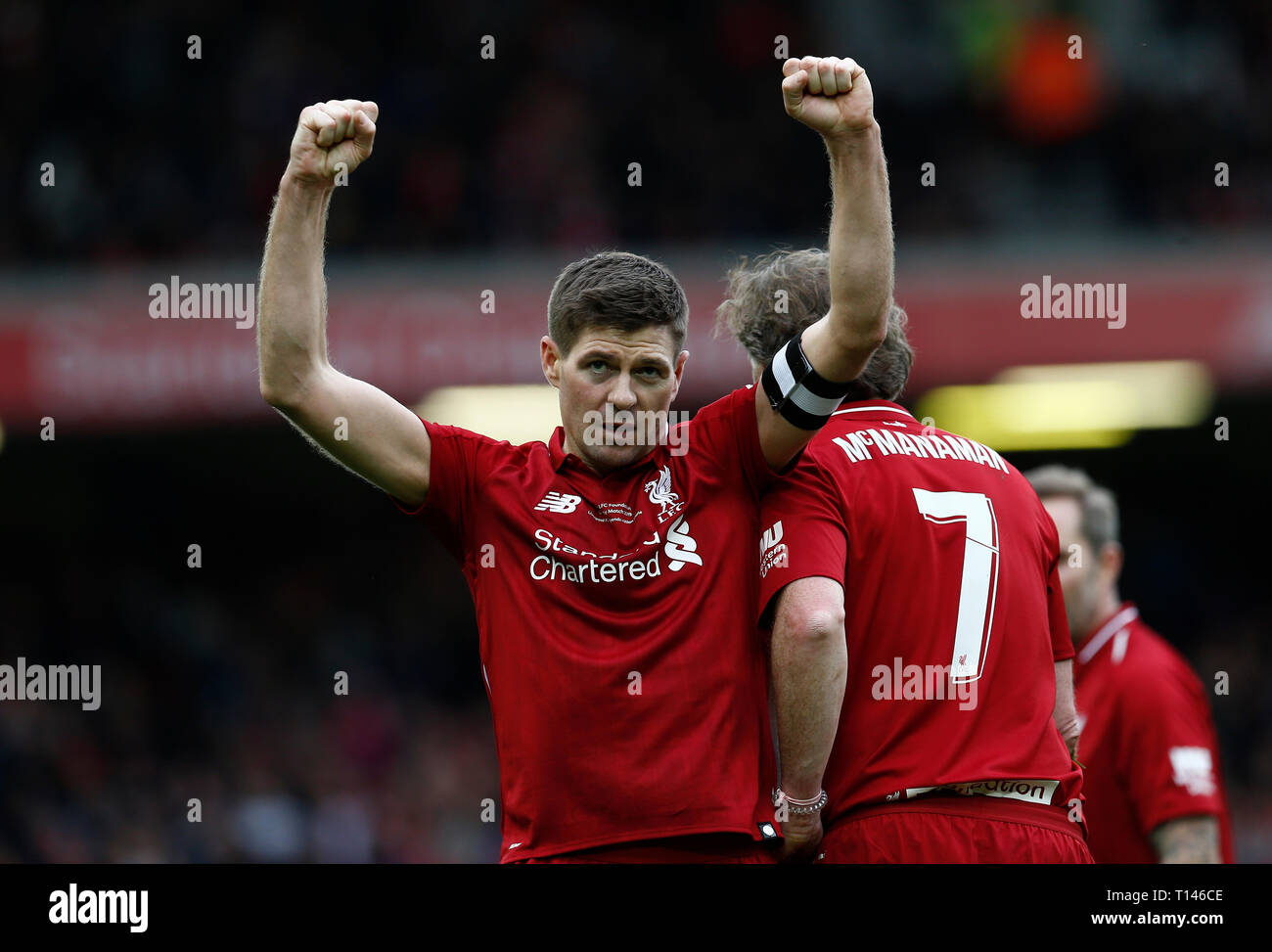 Steve mcmanaman celebrates hi-res stock photography and images - Alamy