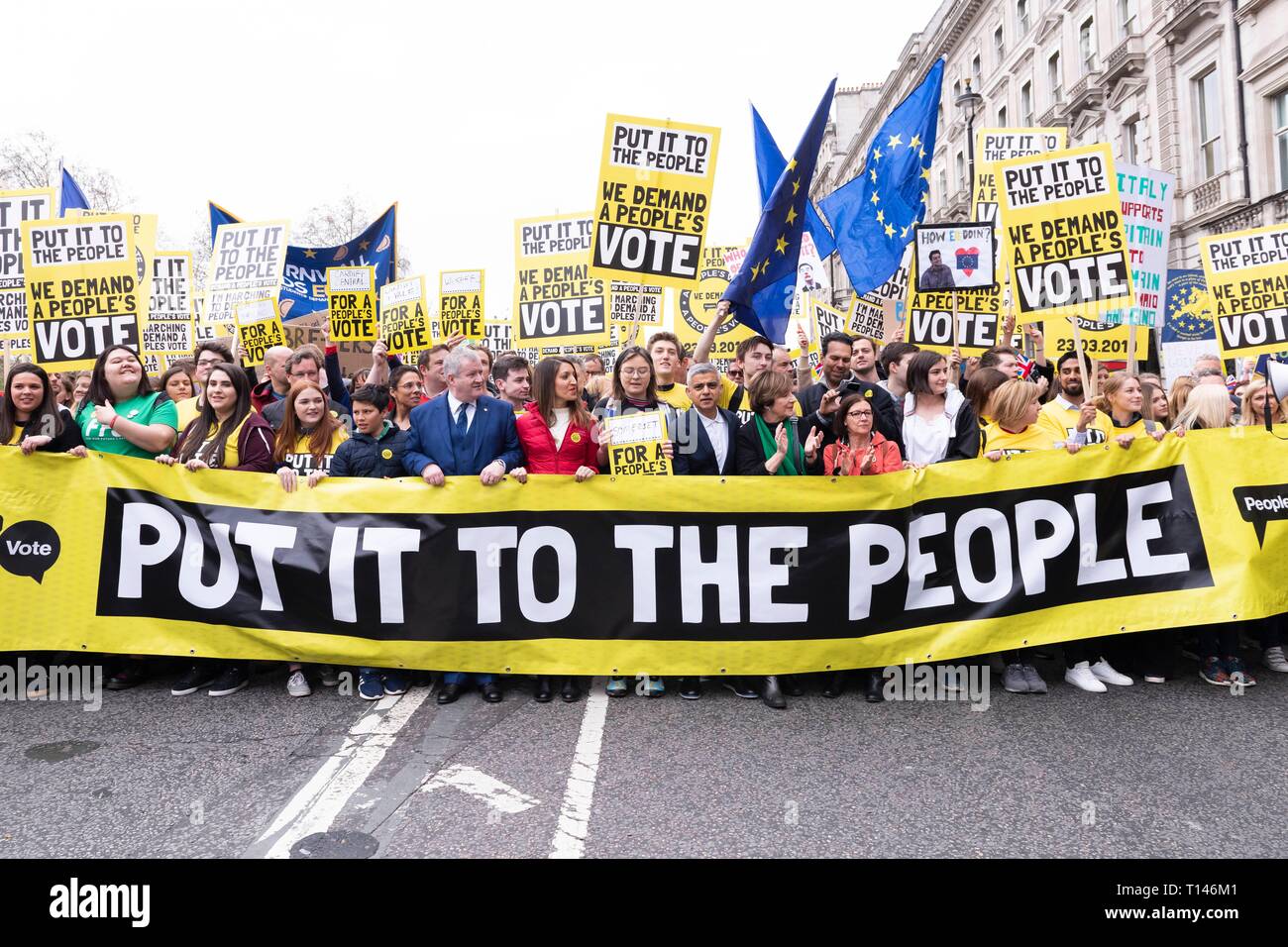 London, UK. 23rd March, 2019. Mayor of London Sadiq Khan at Put It To ...