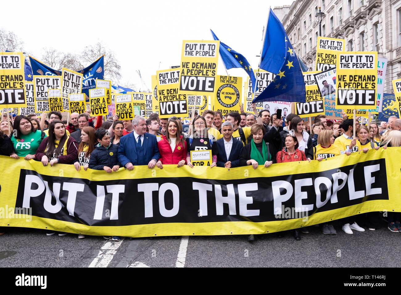 London, UK. 23rd March, 2019. Mayor of London Sadiq Khan at Put It To ...