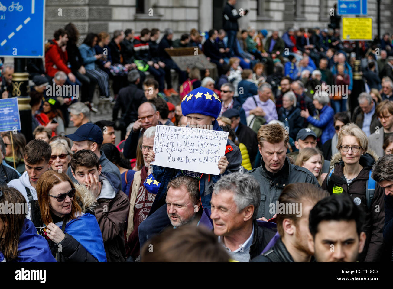 London, UK. 23rd March, 2019. Peoples Vote March and Rally ...