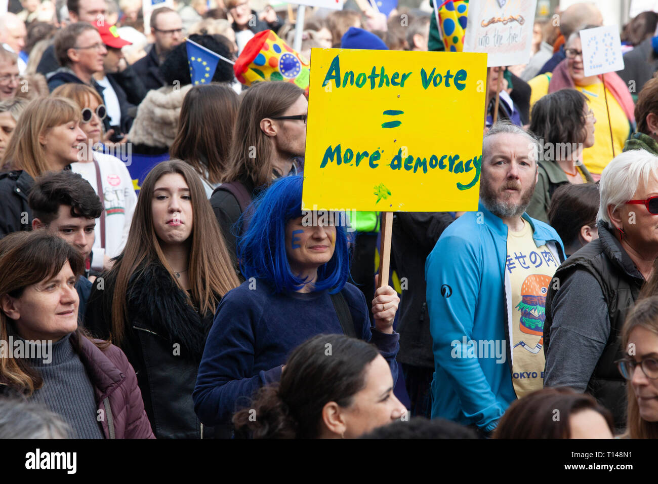 London, UK. 23rd March, 2019. The Put it to the People March in London ...