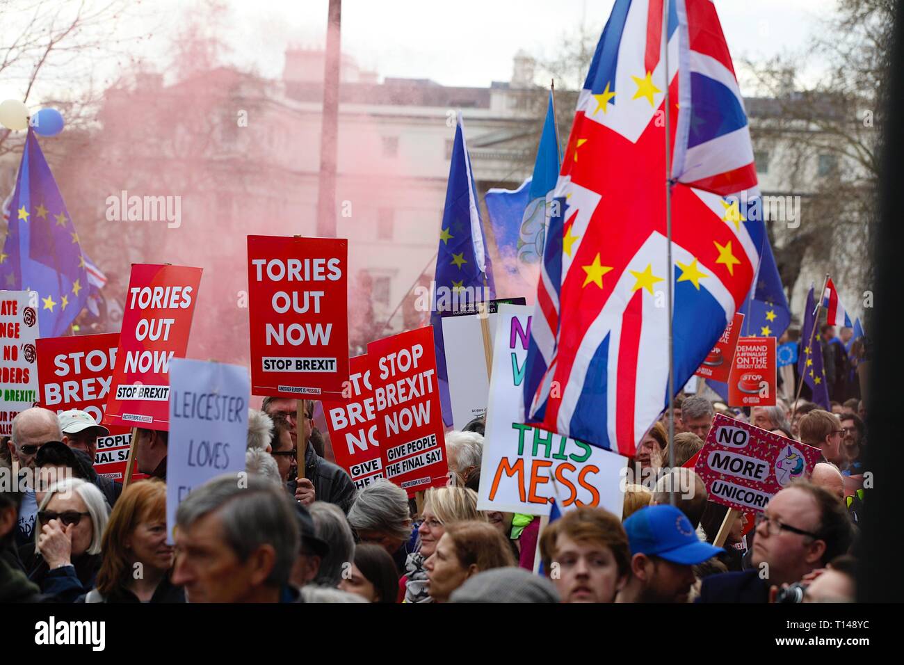 Tories out sign hi-res stock photography and images - Alamy