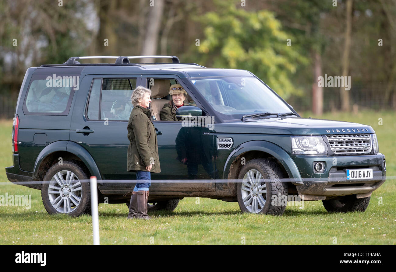Princess Royal at the Land Rover Gatcombe Horse Trials on her ...
